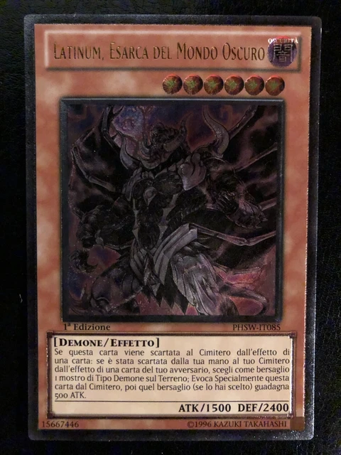 YUGIOH YU GI oh Latinum Esarca del Mondo Oscuro PHSW IT085 Ultimate 1ª ! EUR 24,98 - PicClick FR