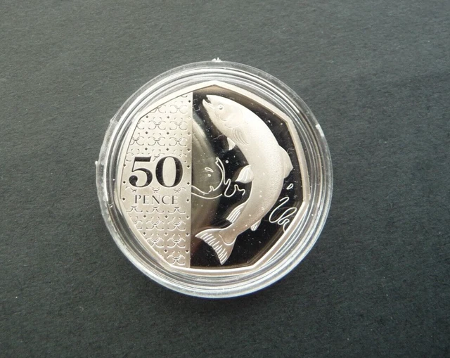 2023 KING CHARLES III Definitive Salmon 50p PROOF Coin Special Privy ...