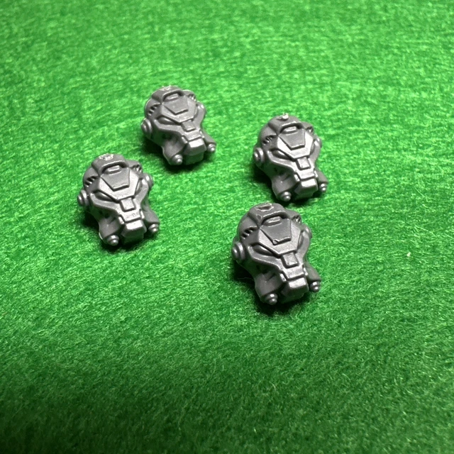 WARHAMMER 40K SPACE Marines Terminator Head Bit Part 4x Helmet Games ...