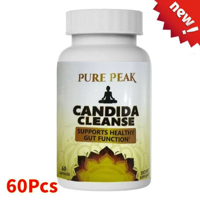 CANDIDA CLEANSE COMPLEX Support Capsules Detox and-Cleanse Supp`ement ...