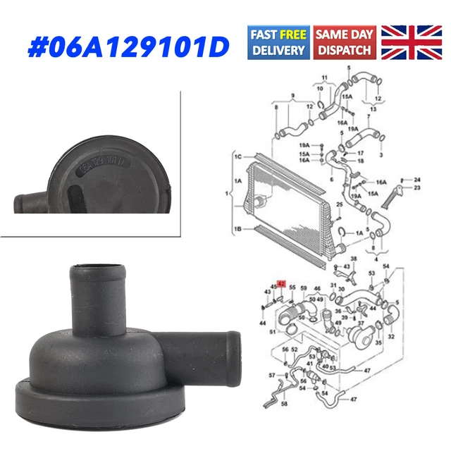 CRANKCASE BREATHER VENT Purge Valve PCV For VW Passat Golf Audi A3 A4 ...