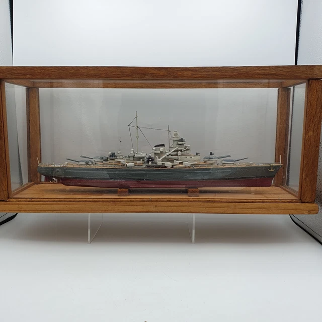 GERMAN WWII BATTLESHIP Tirpitz Scratch-built 1/700 Scale Model Handmade ...