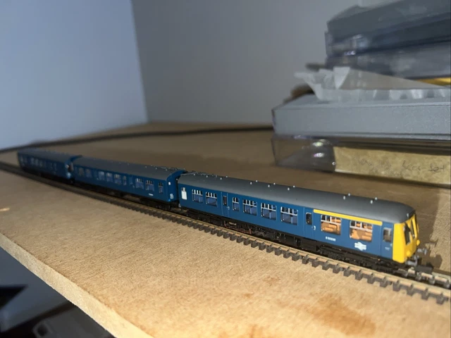 GRAHAM FARISH N Gauge Class 108 Three Car DMU DCC Ready BR Blue Livery ...