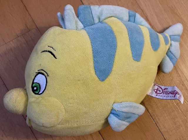 DISNEY PRINCESS FLOUNDER Fish Plush Little Mermaid Simba Toys £28.45 ...