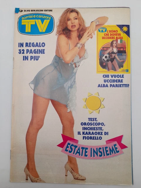 Sorrisi E Canzoni Tv Suppl Al N 29 Del 1994 In Copertina Alba Parietti