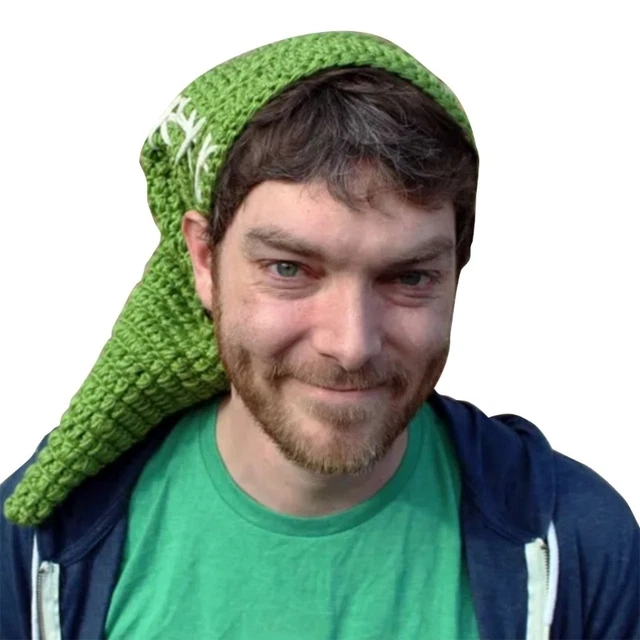 KNIT SANTA HAT Christmas Santa Clause Costume Hat Kids Adult Holiday ...