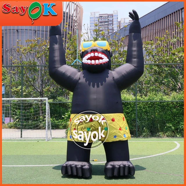 GIANT INFLATABLE GORILLA Inflatable Animals Cartoon Model for Park Yard ...