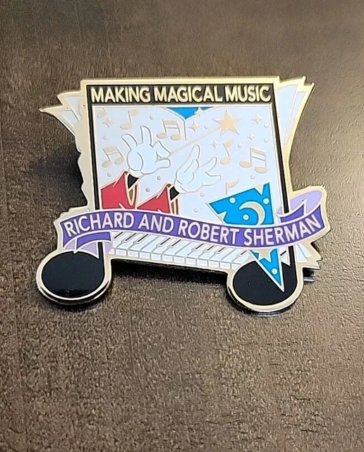 DISNEY FUN FAIR Fan Pin - 2001 Sherman Brothers Making Magical Music LE ...