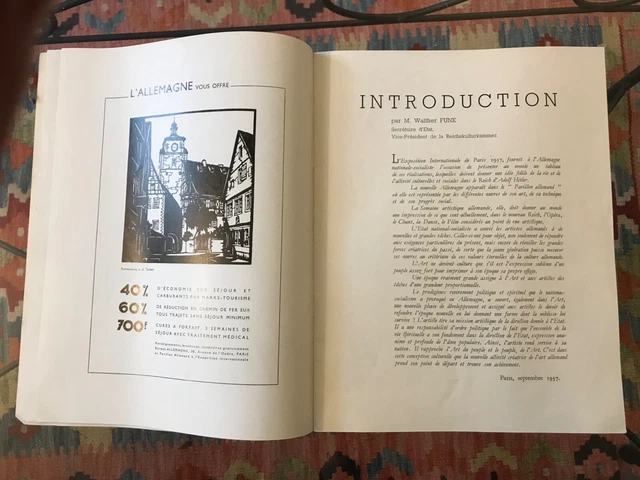 PROGRAMME THEATRE DES CHAMPS-ELYSEES Exposition 1937. Allemagne ...