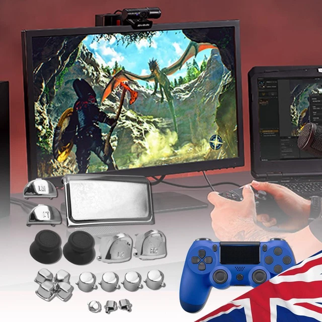 FULL SET BUTTON Replacement Kits ABXY Buttons for PS4 Slim Controller ...