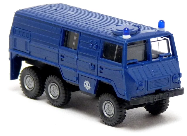 ROCO STEYR PUCH Pinzgauer 6x6 THW OV neutral blau MLW GW ELW 1:87 H0 ...