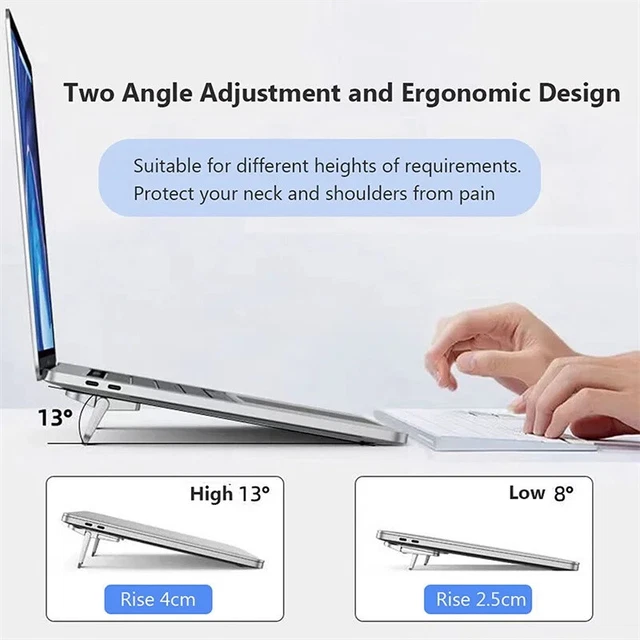 LAPTOP STAND MINI Portable Holder Foldable Nvisible For Macbook ...