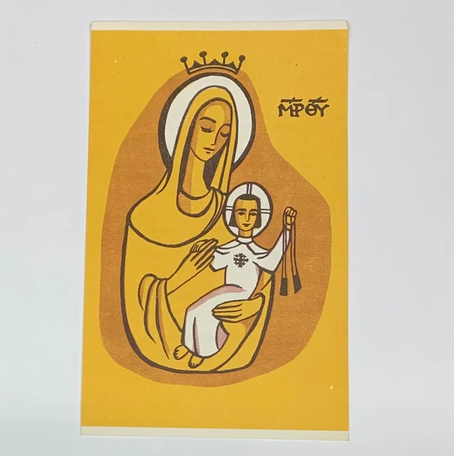 VINTAGE PRAYER TO Our Lady Of Mount Carmel Card Carmel Of Reno P307 £2. ...
