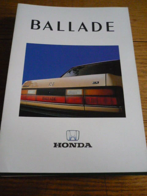 HONDA BALLADE BROCHURE Mid 80'S £4.99 - PicClick UK