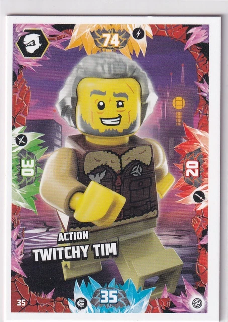 LEGO NINJAGO SÉRIE 8 TCG Carte N° 35 Action Twitchy Tim EUR 1,00 ...