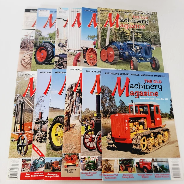 THE OLD MACHINERY Magazine Bundle Lot x12 Vintage Tractors 2009-2011 ...