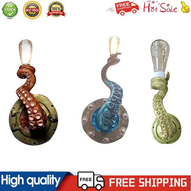 MONSTER TENTACLE LAMP Holder Bulb Light Octopus Hanging Wall Light Home ...