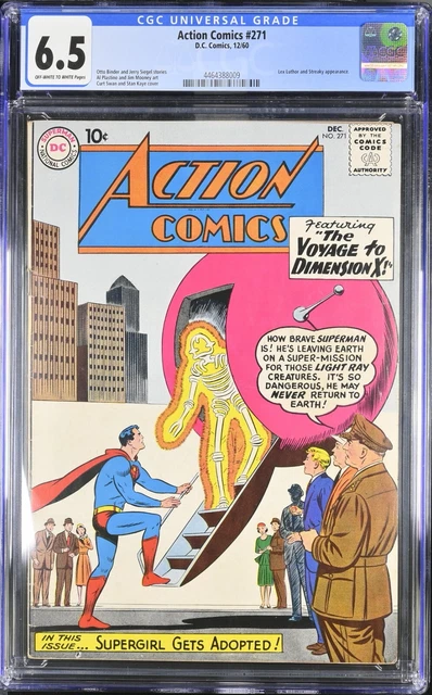 ACTION COMICS #271 Superman, Lex Luthor, Supergirl & Krypto - classé ...