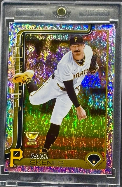 PAUL SKENES RARE ROOKIE CUP SHIMMER REFRACTOR TOPPS INVESTMENT CARD ...