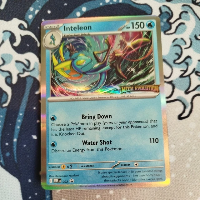 INTELEON 002 BLACK Star Promo | Mega Evolution Stamped Promo NEW £12.92 ...