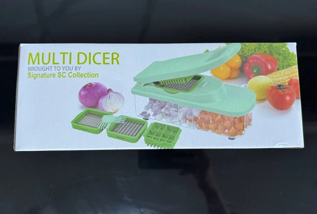 PREMIUM VEGETABLE CHOPPER Slicer Dicer Set with 3 Interchangeable ...