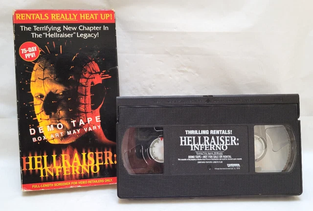 HELLRAISER INFERNO VHS DEMO TAPE Promo SCREENER - Dimension Home Video ...