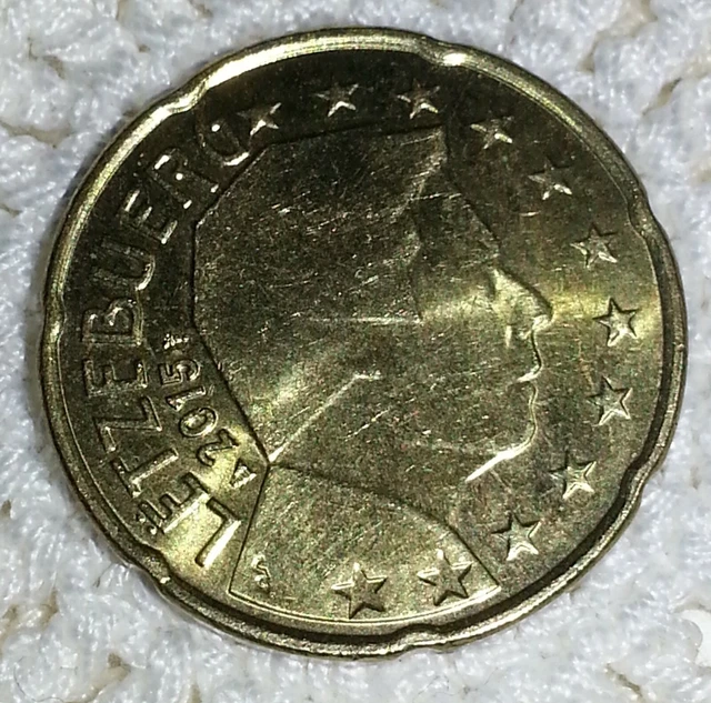 PIECE COIN 20 Centimes Euro Luxembourg Letzebuerg Henri 2015 Port A ...