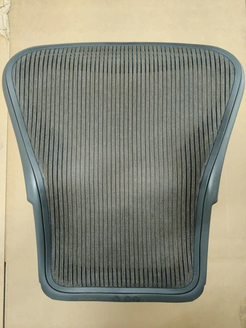 HERMAN MILLER AERON Size B Back Rest Dark Gray Frame light brown Mesh ...