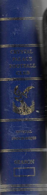 CRYSTAL PALACE FC Programme Binder ... undated £4.70 - PicClick UK