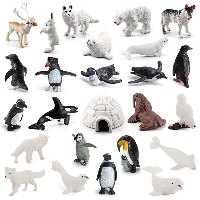 ARCTIC ANIMAL FIGURES for Nature Knowledge Exploration Enjoy Family ...
