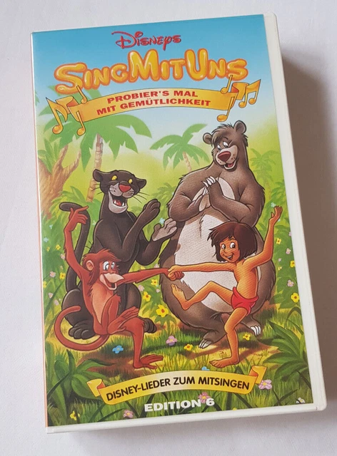 VHS KASSETTE WALT Disney Sing mit uns Musik Zeichentrick Film 27min ...