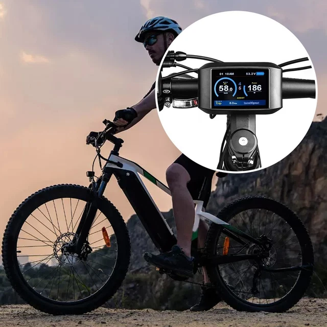 COLORFUL 750C DISPLAY for Bafang BBS01/BBS02 Electric Bike Conversion ...