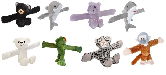 WILD REPUBLIC HUGGERS Plush Cuddly Toy Teddy Bear Soft Snap Wrist ...
