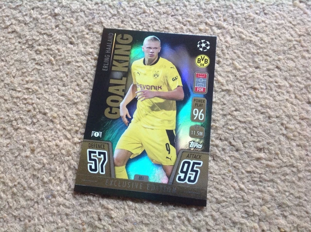 MATCH ATTAX 2021/22 ERLING Haaland Goal King Very Rare Exclusive ...
