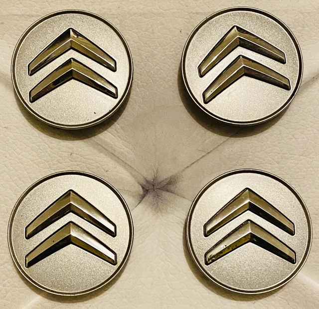 CITROEN ALLOY WHEEL Hub Centre Caps 4 x SILVER C1 C3 C4 DS3 60mm- used ...