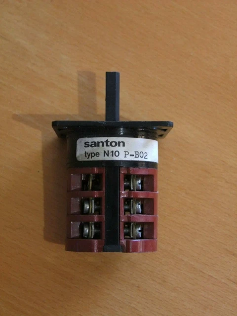 SANTON ANALOGUE ROTARY Cam Switch, N10P-B02, 3 position 2-pole no ...