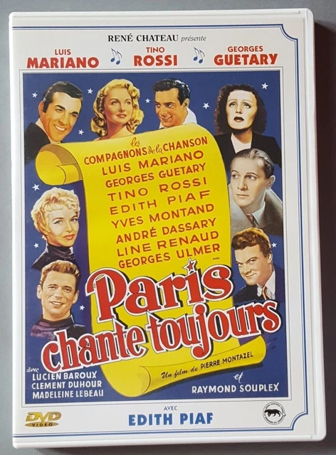 DVD PARIS CHANTE TOUJOURS - Luis MARIANO / Tino ROSSI / Edith PIAF ...