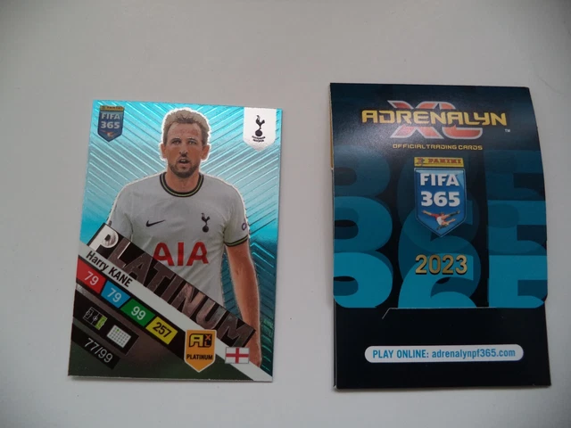 PANINI ADRENALYN FIFA 365 2023 Harry Kane Platinum Limited Edition #/99 £0.88 - PicClick UK