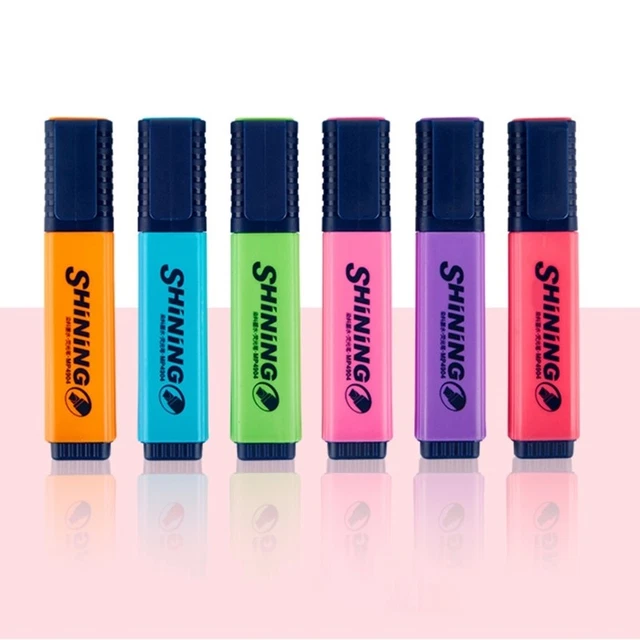 HIGHLIGHTER PEN WITH Chiseled Tip For Highlighting Texts Notes And ...