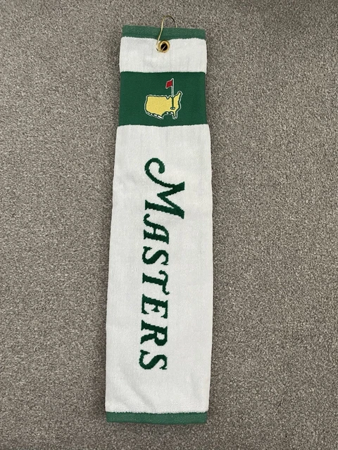 MASTERS 2025 OFFICIAL Tri-Fold Golf Towel (Official Augusta Shop) £52. ...