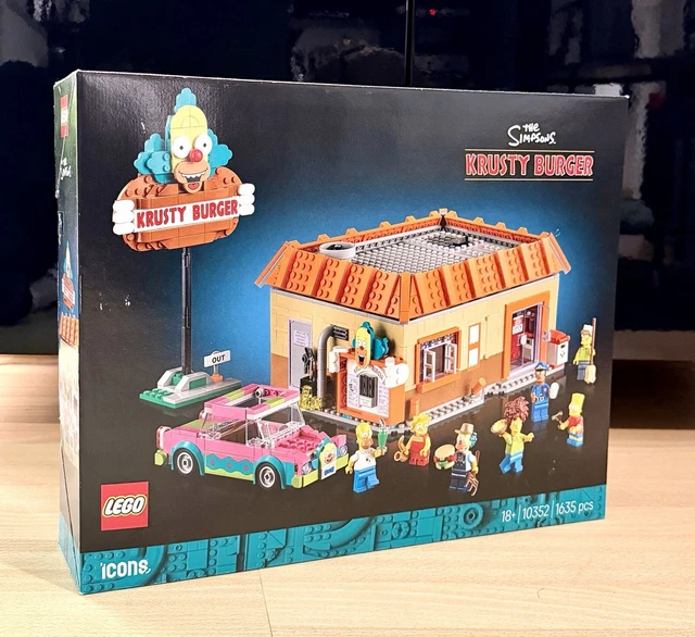 LEGO ICONS THE Simpsons “Krusty Burger” 10352 Ages 18 and Up £156.03 ...