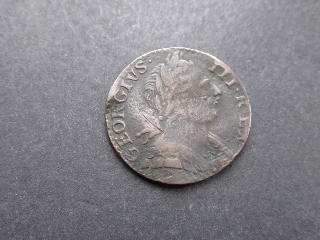 1775 GEORGE III Copper Farthing Coin Nice Collectable Condition £5.45 ...