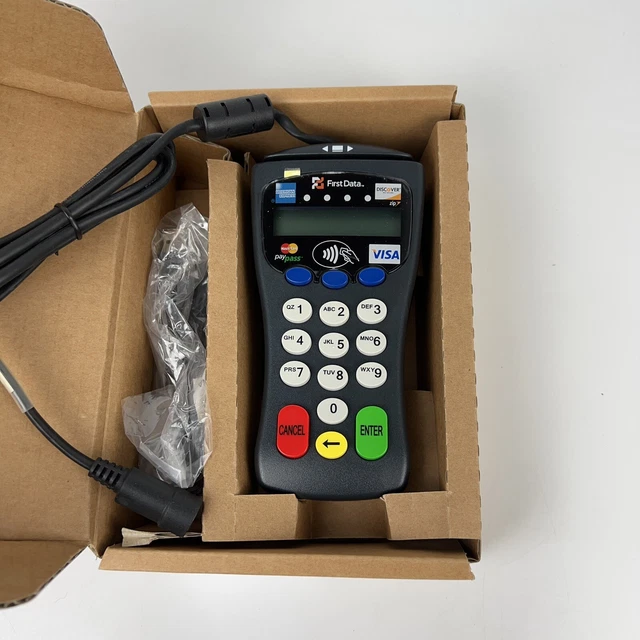 FIRST DATA FD-30 Credit Debit Card Reader Scanner Terminal With USB ...