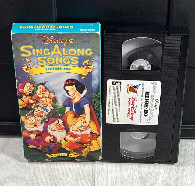VHS DISNEYS SING Along Songs - Snow White: Heigh-Ho VHS Tested free ...