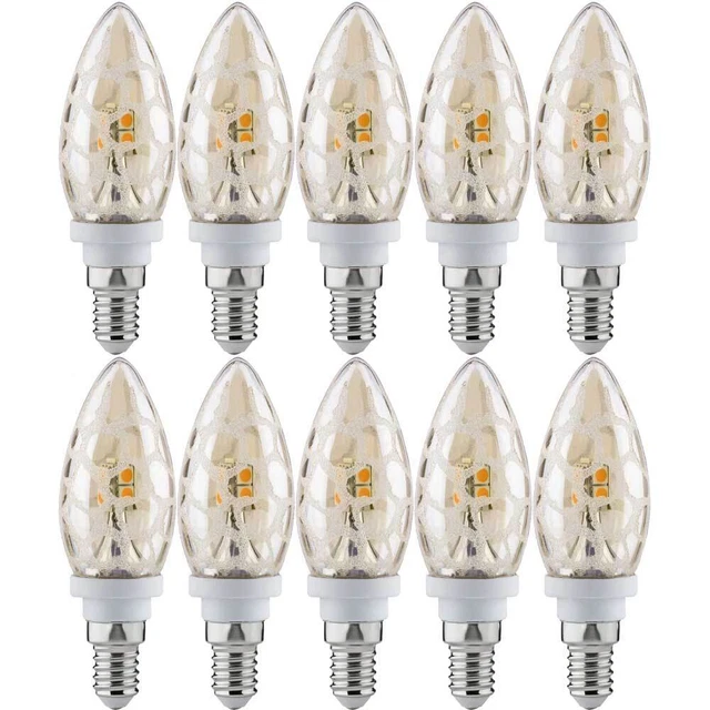 10 X Paulmann Led Leuchtmittel Kerze 2 5w E14 Krokoeis Gold Warmweiß