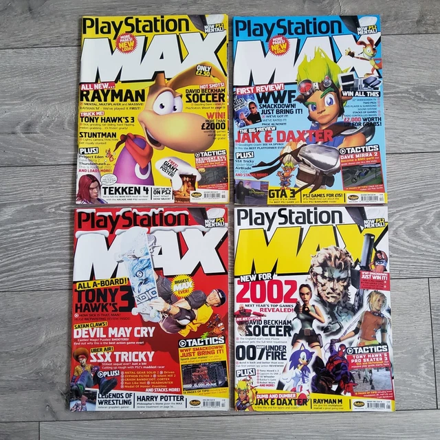 4 X PLAYSTATION MAX MAGAZINE BUNDLE NOV 2001 37 DEC 38 XMAS 39 JAN 2002 ...