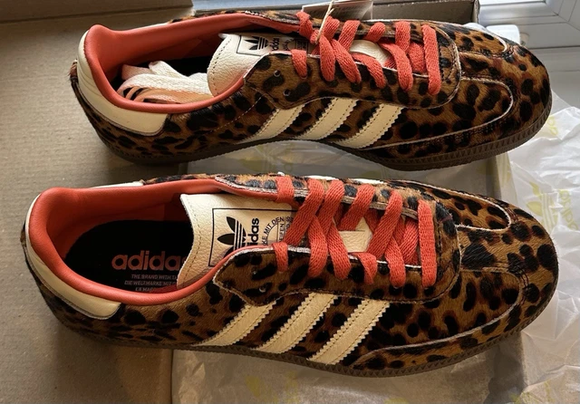 ADIDAS SAMBA OG Preloved Red / Orange Leopard UK Size 5, 5.5, 6, 6.5 ...