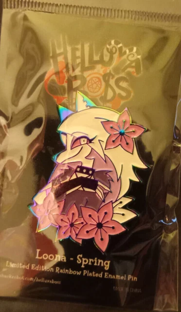 VIVZIEPOP HELLUVA BOSS Hazbin Hotel Spring Loona Rainbow Plated Pin ...