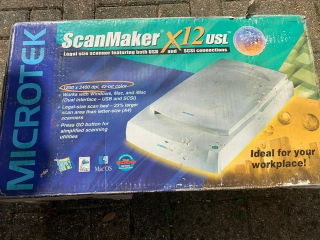 MICROTEK SCANMAKER X12 USL / 2400 x 1200 / 42-Bit / USB / SCSI ...