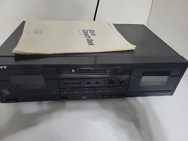 VINTAGE SONY TC-WR570 DUAL CASSETTE DECK HX PRO DOLBY. As IS PARTS £65. ...